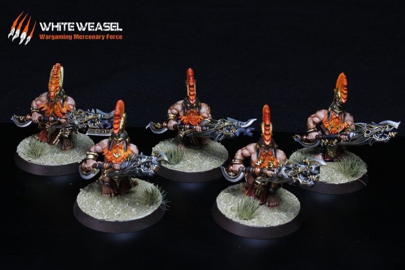 Fyreslayers Magmadroth & Auric Guard - White Weasel Studio