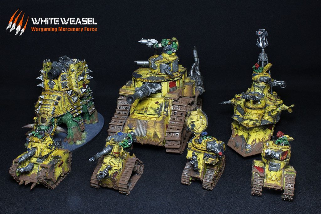 Bad Moon Orks Army Warhammer 40k White Weasel Studio