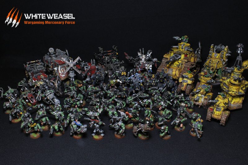 Bad Moon Orks Army Warhammer 40k White Weasel Studio