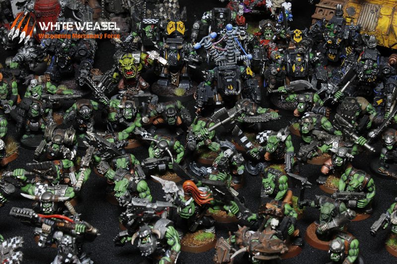 Bad Moon Orks army Warhammer 40K - White Weasel Studio