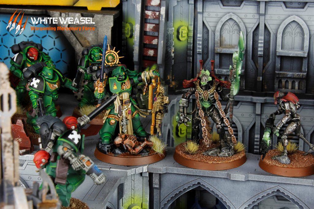 Indomitus Kill Team WH40k with scenery - White Weasel Studio