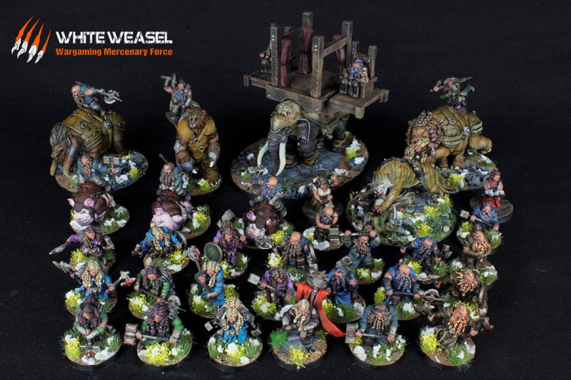 Dwarf army (Atlantis Miniatures) - White Weasel Studio