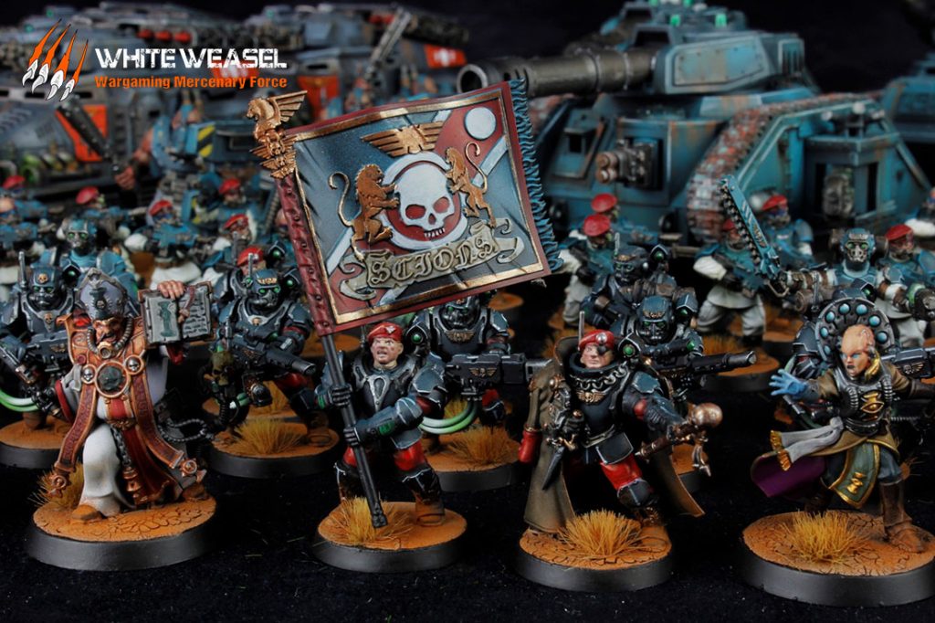 Astra Militarum and Tempestus Scions army - White Weasel Studio