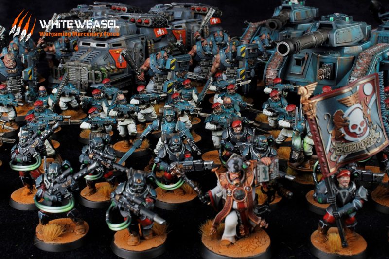 Astra Militarum and Tempestus Scions army - White Weasel Studio